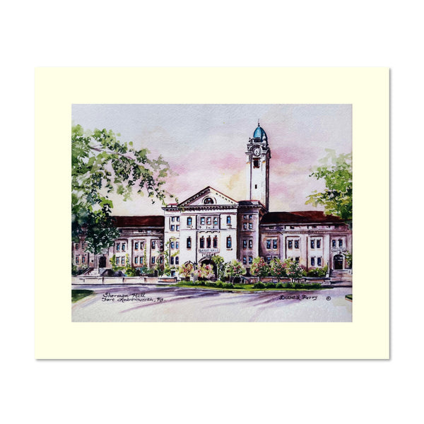 ART - "Sherman Hall" by Diana Perry – CGSC Foundation Gift Shop